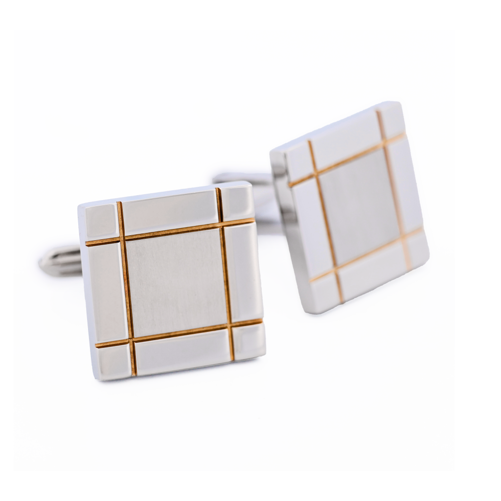 Stainless Steel Gold Plated Cufflinks Cufflinks | Cudworth